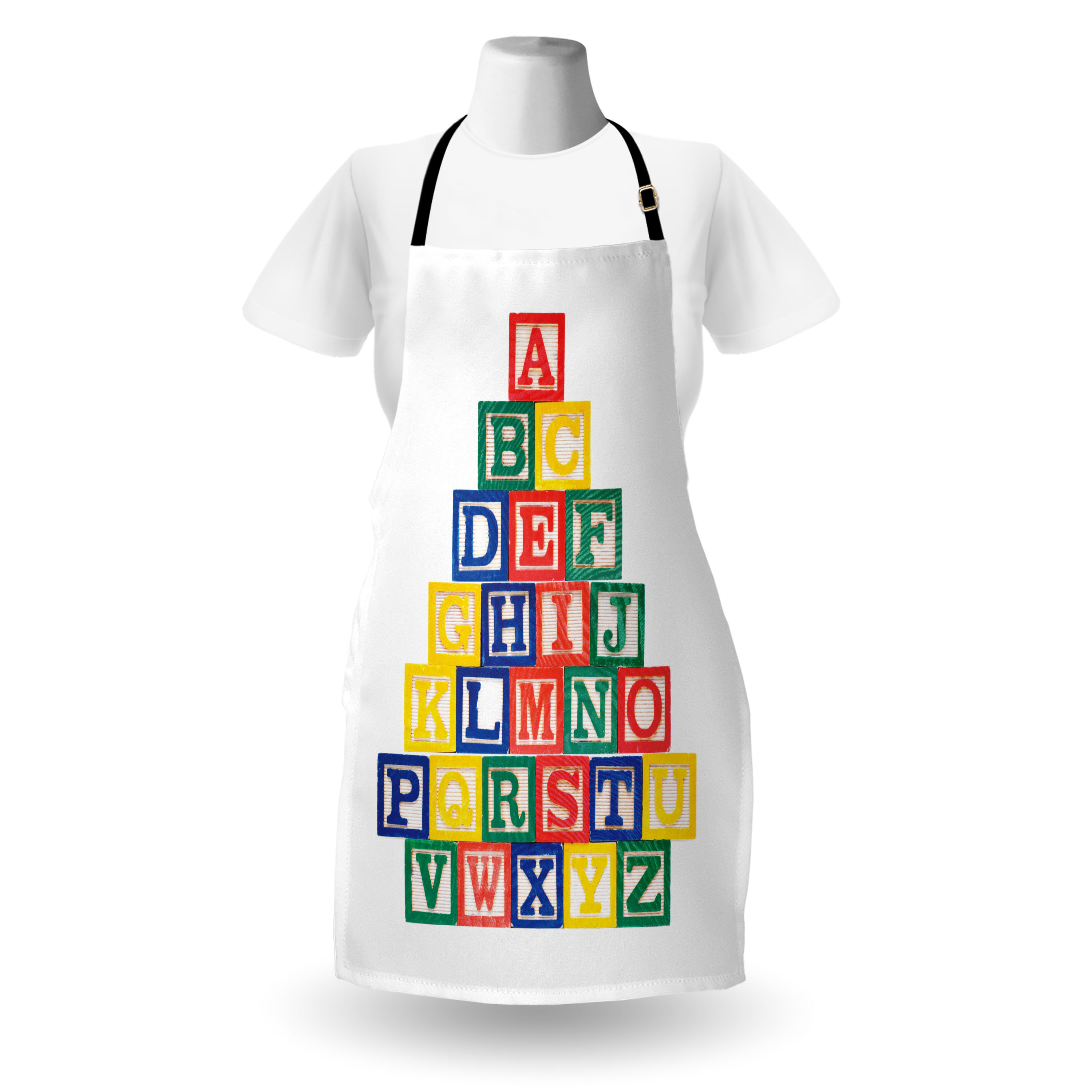 East Urban Home ABC Apron, Cooking Gardening, Adult Size, White ...