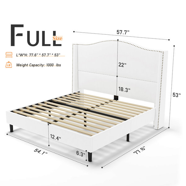 Lark Manor Ameera Upholstered Metal Platform Bed & Reviews | Wayfair