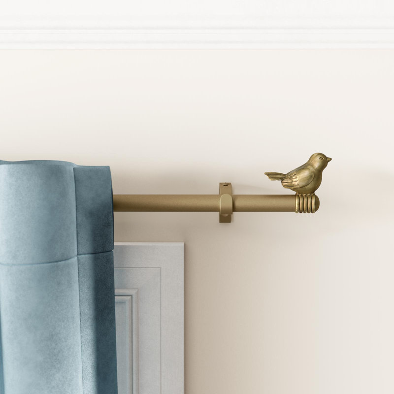 Kelly Clarkson Home Makenna Adjustable Single Curtain Rod & Reviews ...