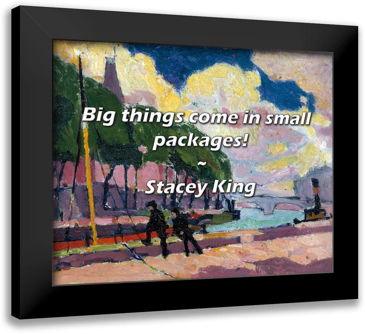 Latitude Run® Stacey King Quote: Big things come in small packages ...
