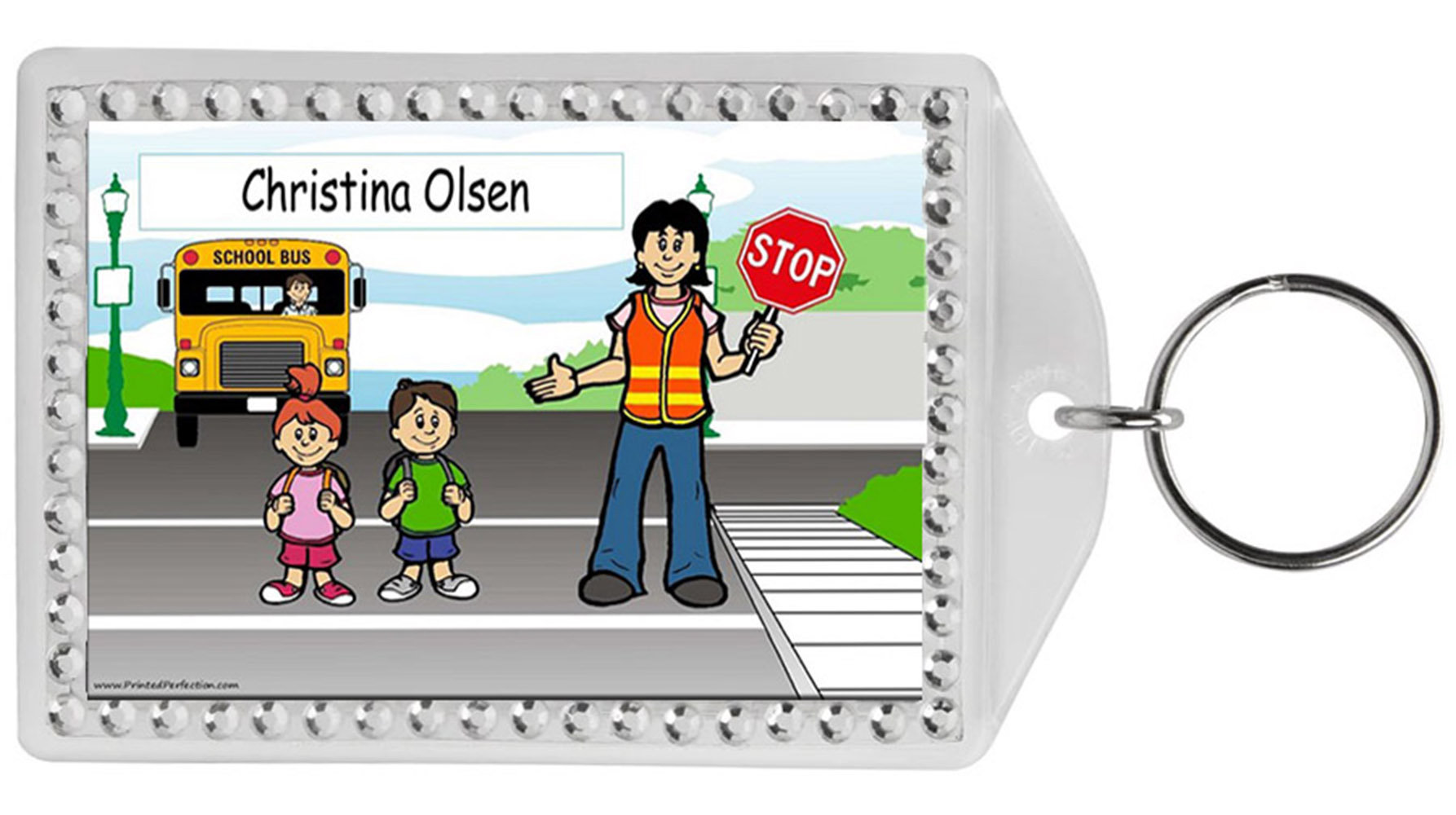 Printed Perfection Personalized Name That Toon Crossing Guard - Female ...