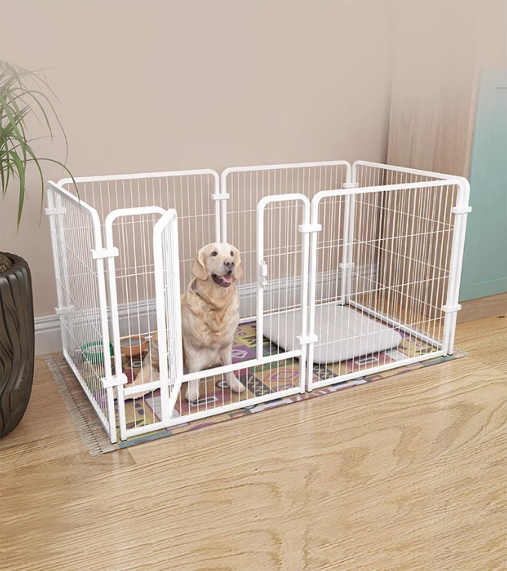 UMMA, LLC 6 Panel Metal Exercise Pen | Wayfair