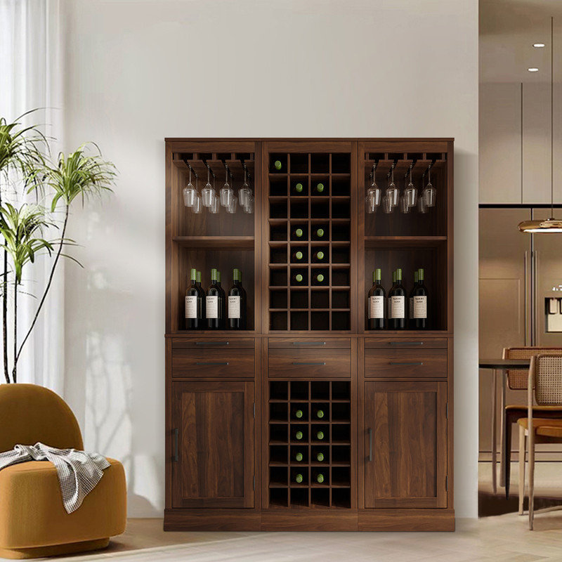 Latitude Run® Jazira Combination Bar with Wine Storage - Wayfair Canada