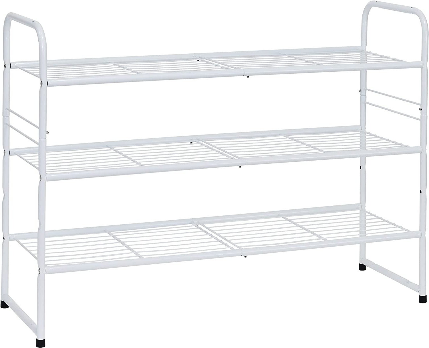 Rebrilliant 4-Tier Stackable Closet Shoe Rack, Detachable, Entry ...