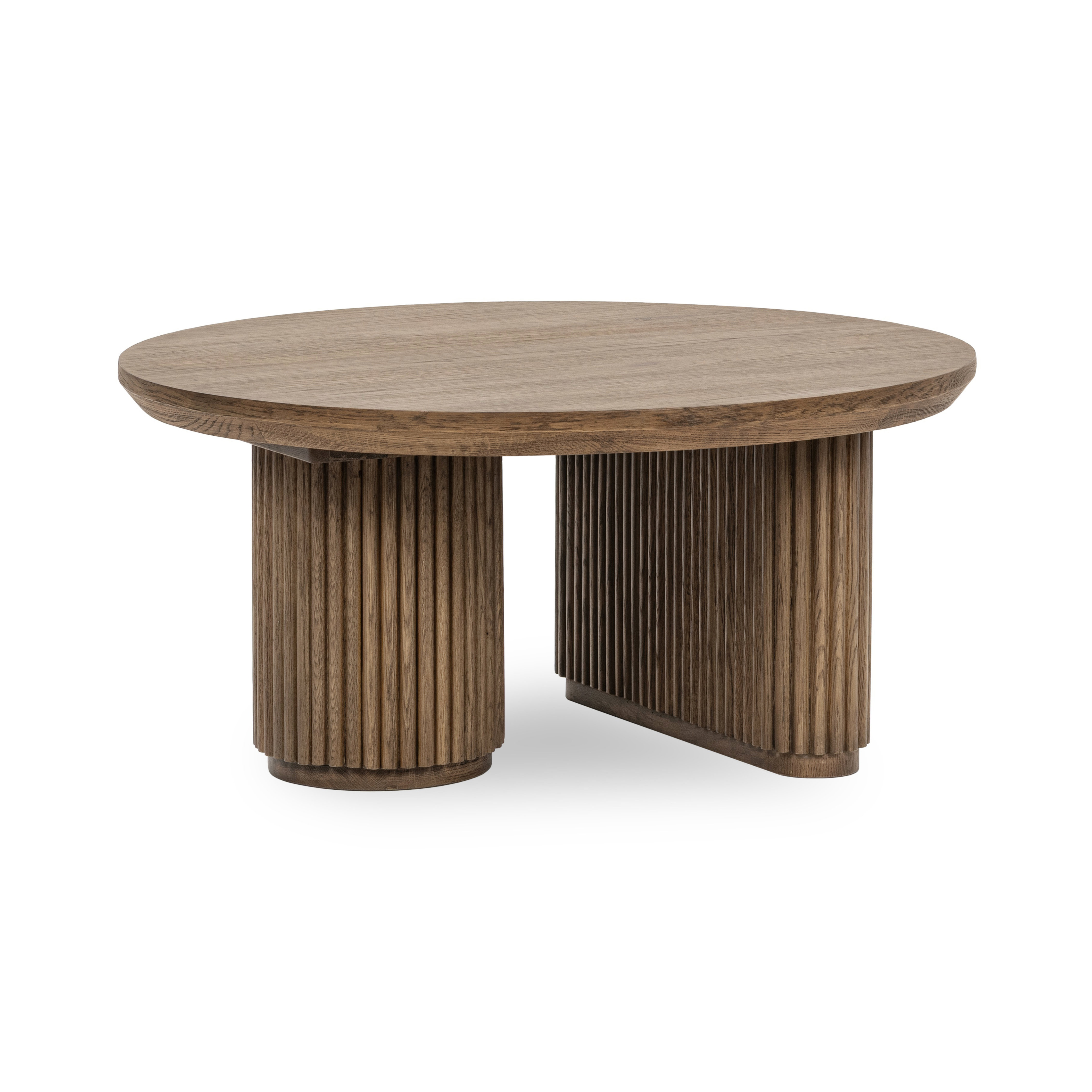 Joss & Main Vander Wood Round Coffee Table | Wayfair