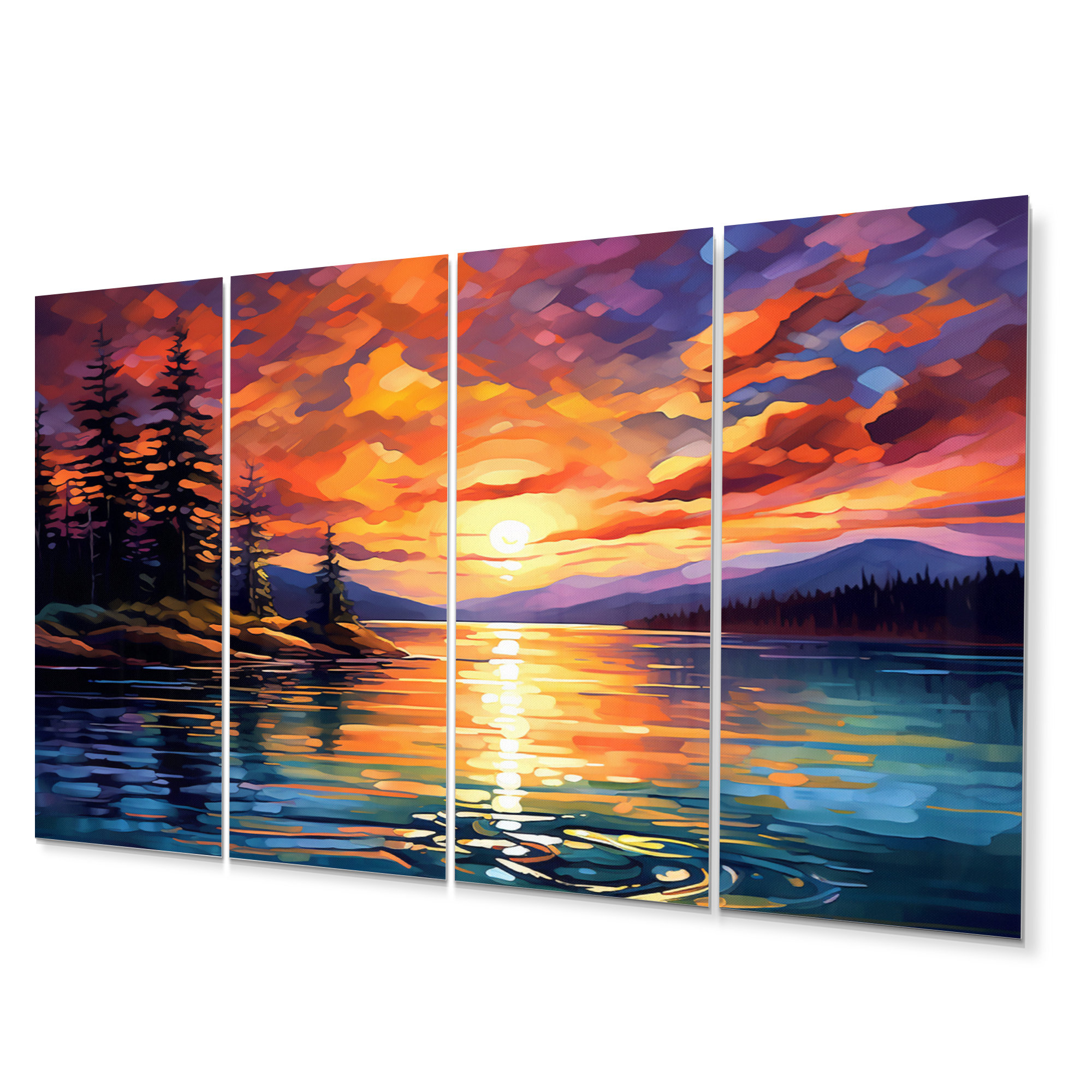 Highland Dunes Sunset With Colorful Reflections IV - Coastal Sunset ...