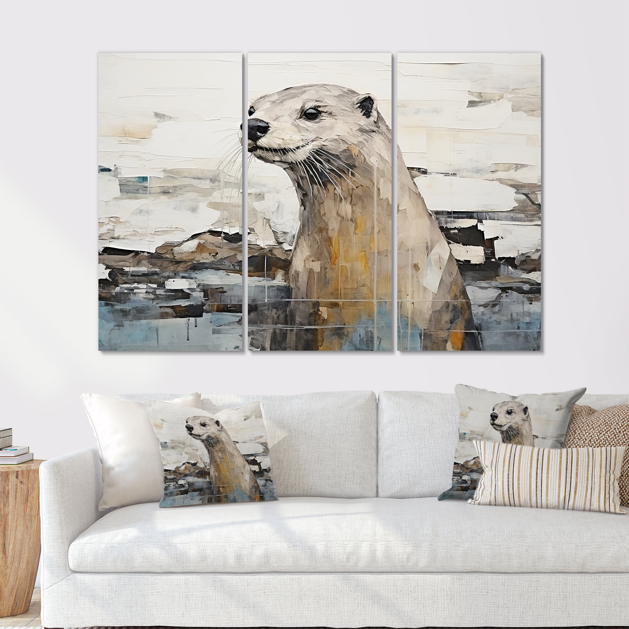 Lark Manor™ Otter Playfulness Magic - Otter Wall Art Set | Wayfair