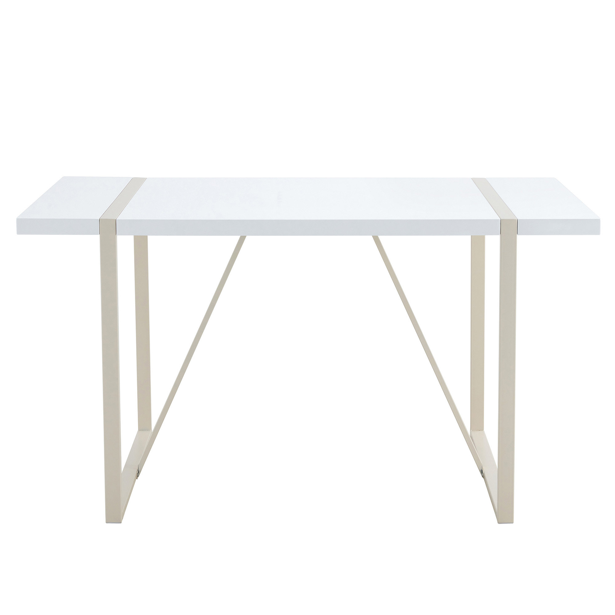 Wrought Studio™ Industrial Rectangular Mdf Cream Style Dining Table For ...
