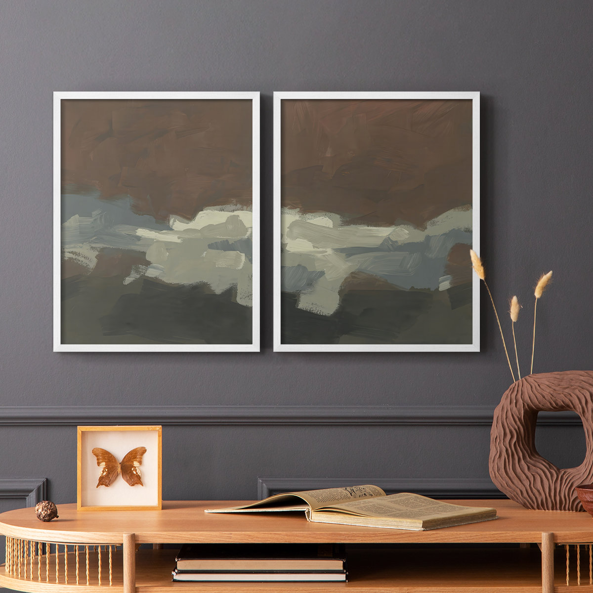 Wexford Home Mudstone Swath I-Premium Framed Print -Ready to Hang - No Nails Required - No Nails ...