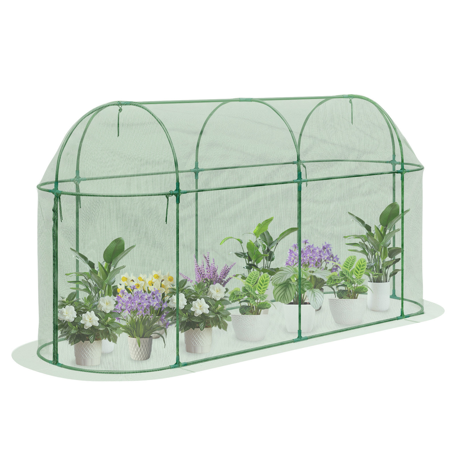 Aoodor Crop Cage 10' x 3.3' x 5' Plant Protection Tent, Fruit Cage ...