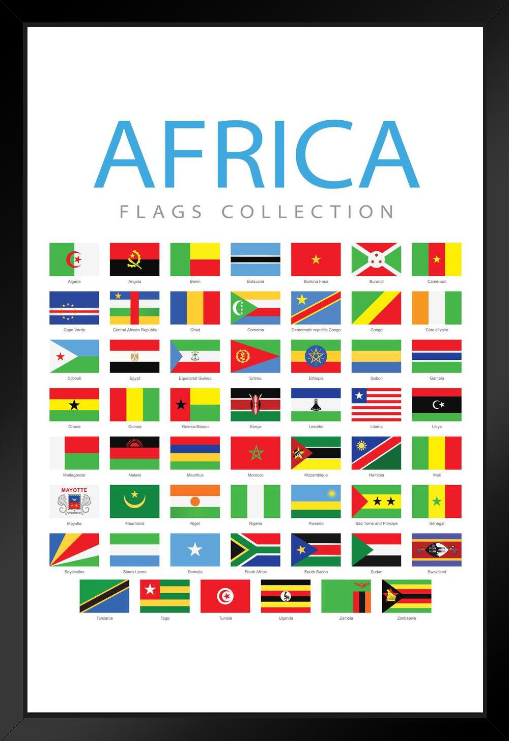 Latitude Run® Africa Flags African Countries Country World Collection ...