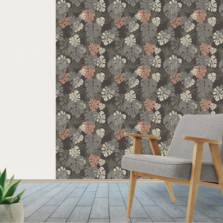 Bay Isle Home Oryana 3m x 1.2m Textured Matte Peel and Stick Wallpaper ...