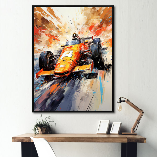 Lark Manor Vintage 1980S Formula Car Race Track - Race Tracks Wall Art ...
