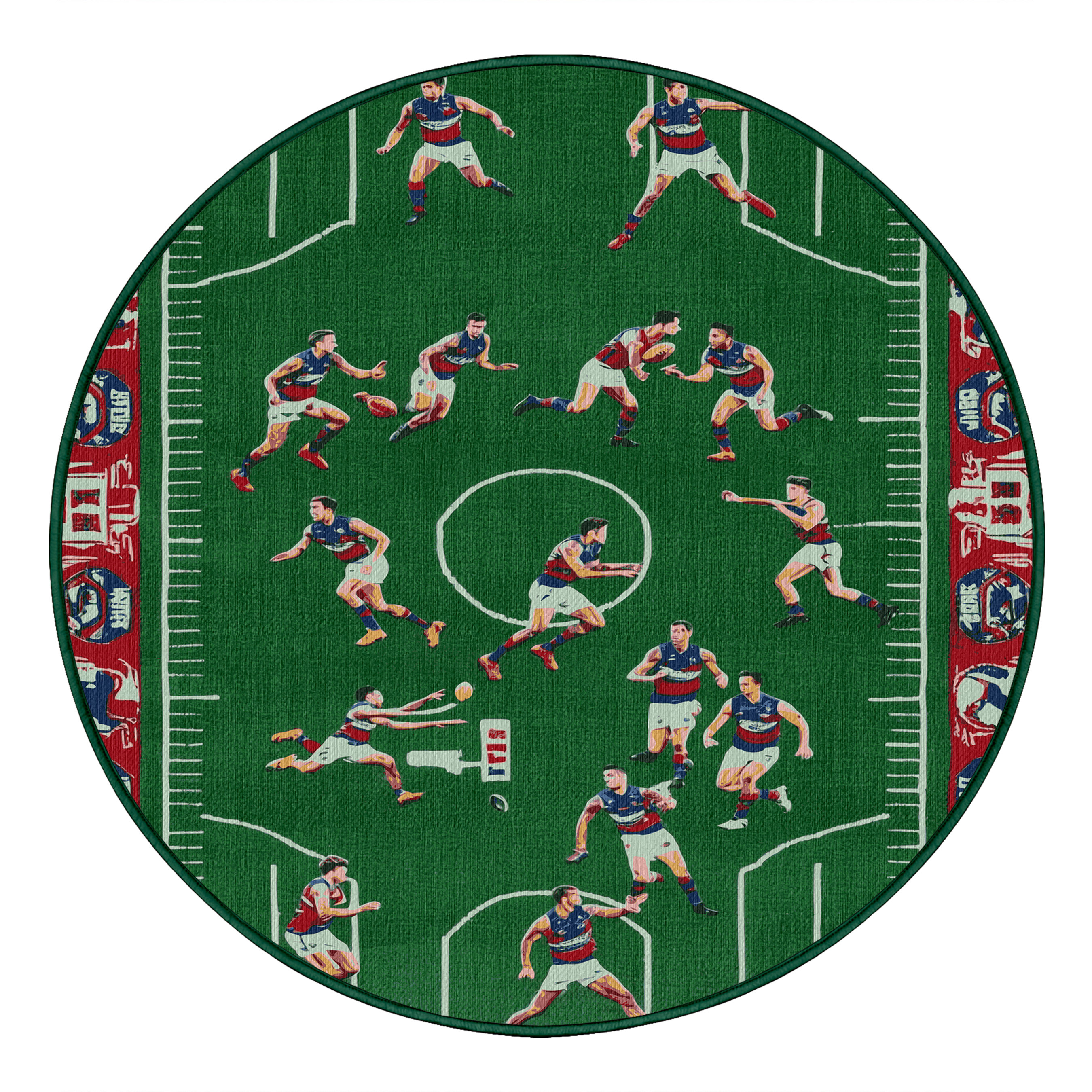 Hokku Designs Washable Australian Rules Football Sports Area Rug | Wayfair