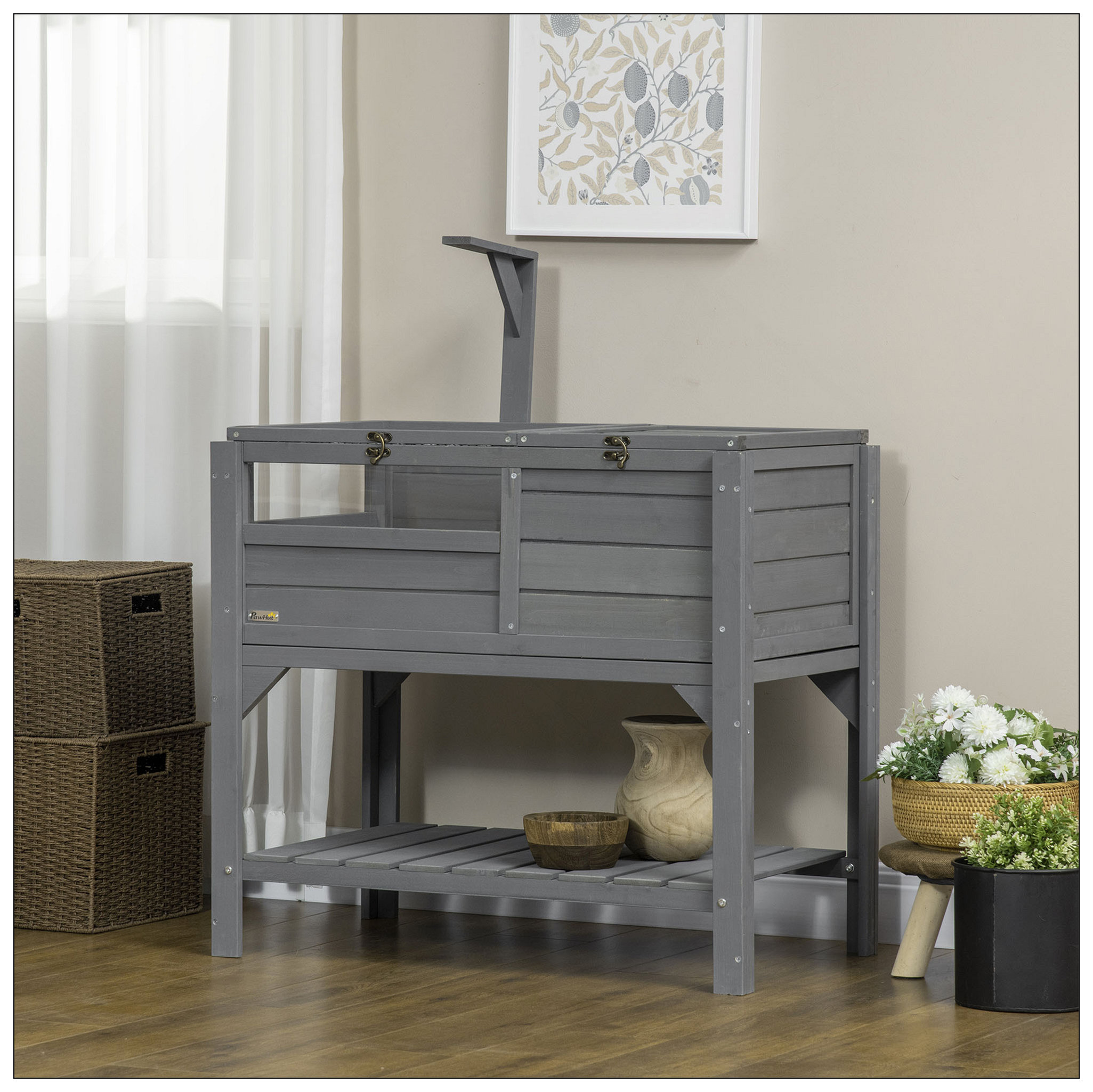 REDmintss Tortoise Habitat With Shelf Storage And Weather Protection ...