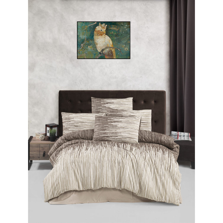 17 Stories Jearlean No Pattern And Not Solid Colour Duvet Cover Set ...