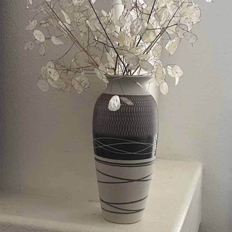 Bungalow Rose Ceramic Rustic Farmhouse Vase,Large Vintage Flower Vase ...