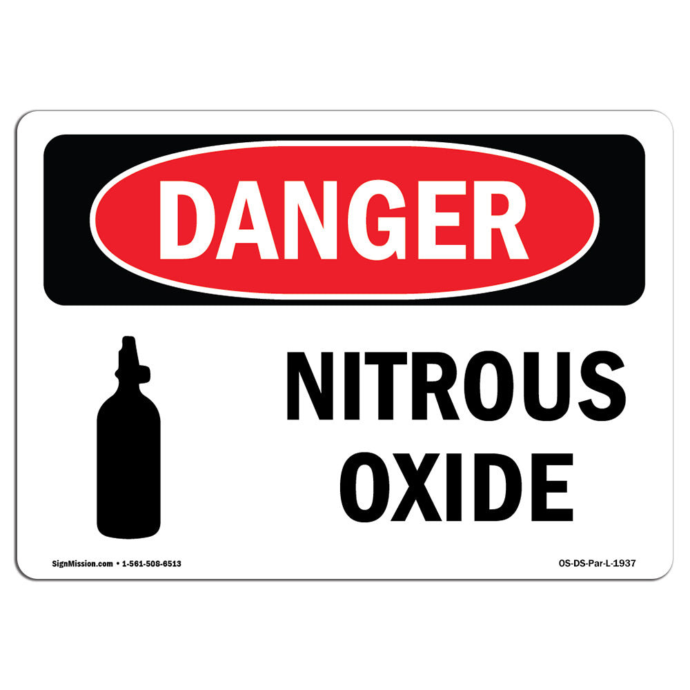 SignMission Nitrous Oxide Aluminum Sign 12 x 18 | Wayfair
