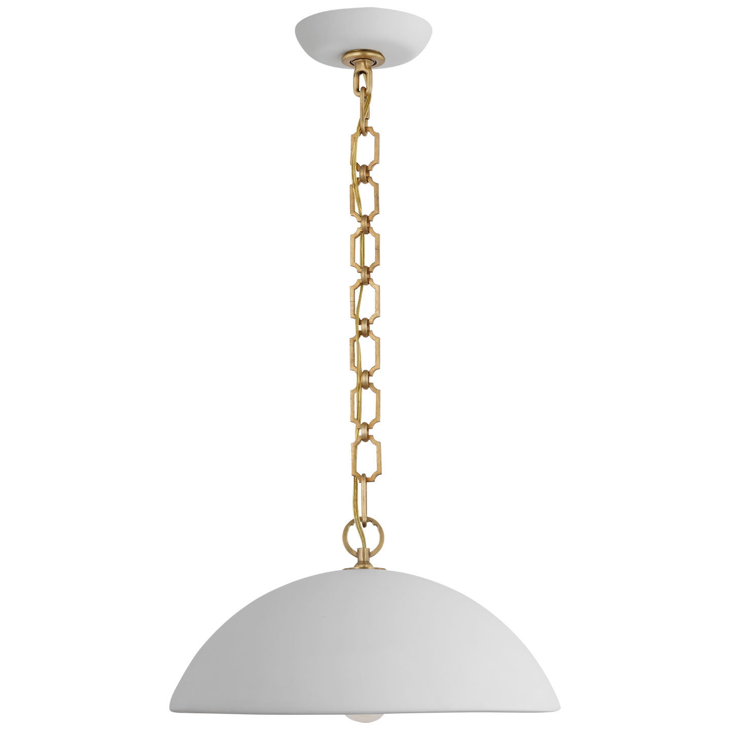 Visual Comfort Signature Elliot Large Pendant in Matte White | Perigold