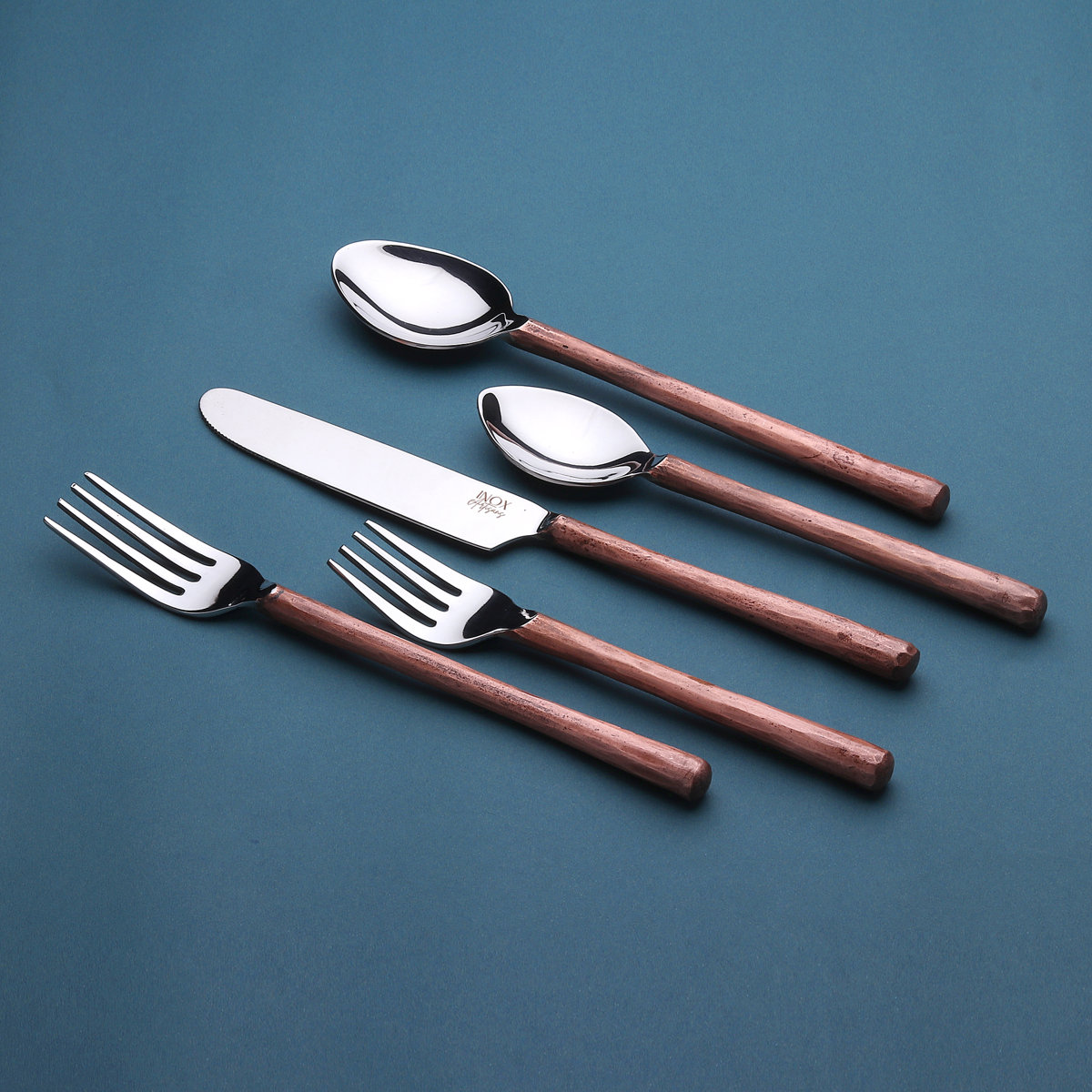 INOX Artisans Camelia 1 Piece 18/10 Stainless Steel Flatware Set ...