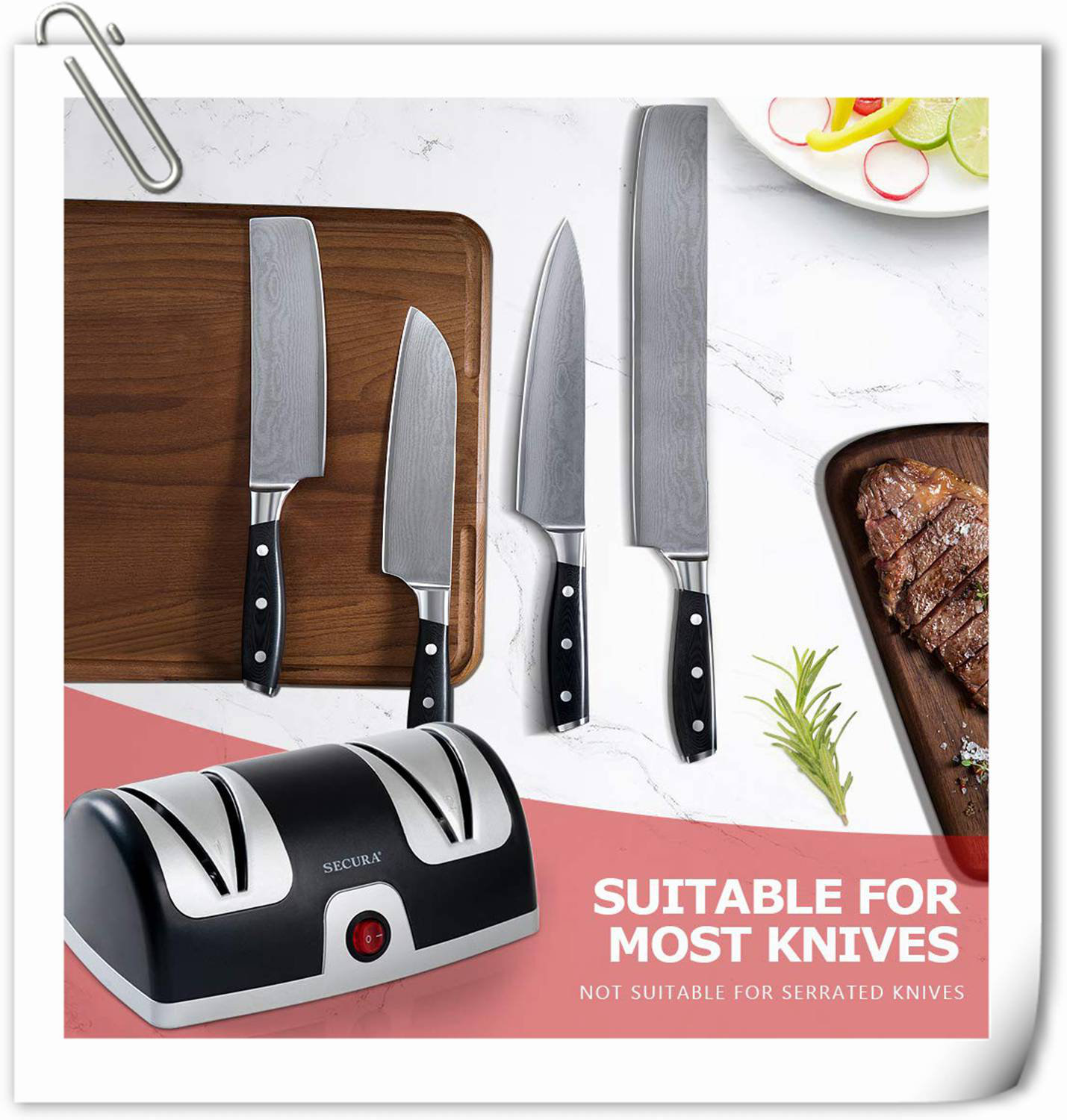 GLOBAL GIRLS LLC Electric Knife Sharpener | Wayfair