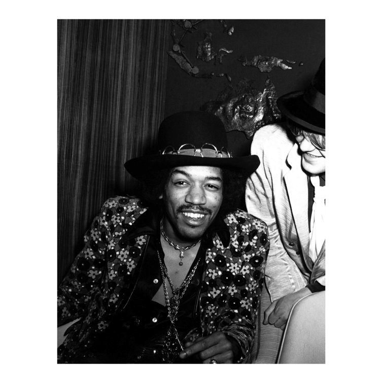 Globe Photos Entertainment Jimi Hendrix Smiling Backstage On Paper ...
