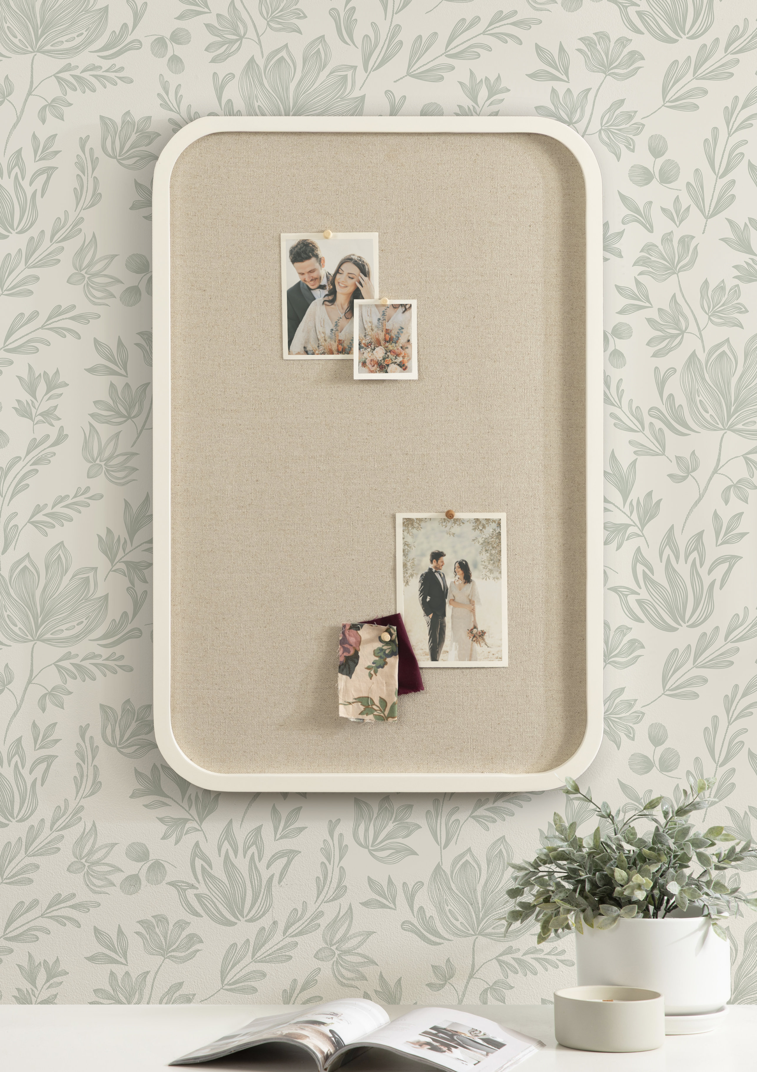 Kate and Laurel Hutton Rounded Rectangle Wood Pinboard - Wayfair Canada