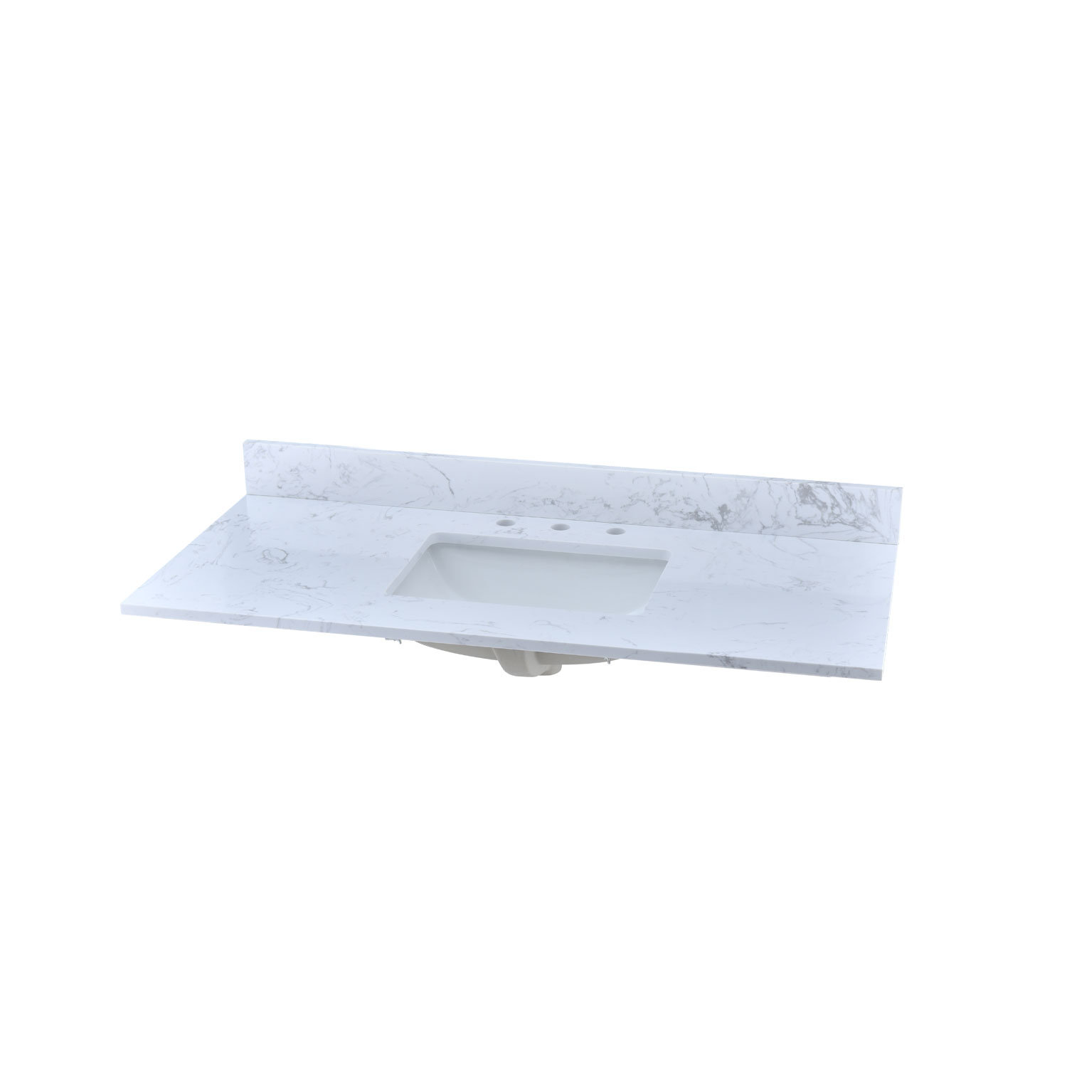 VANITYFAIR 48" Single Bathroom Vanity Top in White with Sink | Wayfair