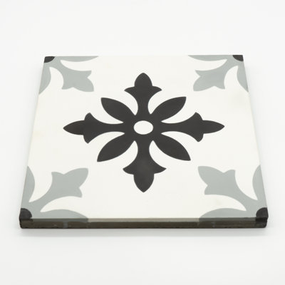 Moroccan Mosaic Venice 8" x 8" Cement Patterned Wall & Floor Tile ...