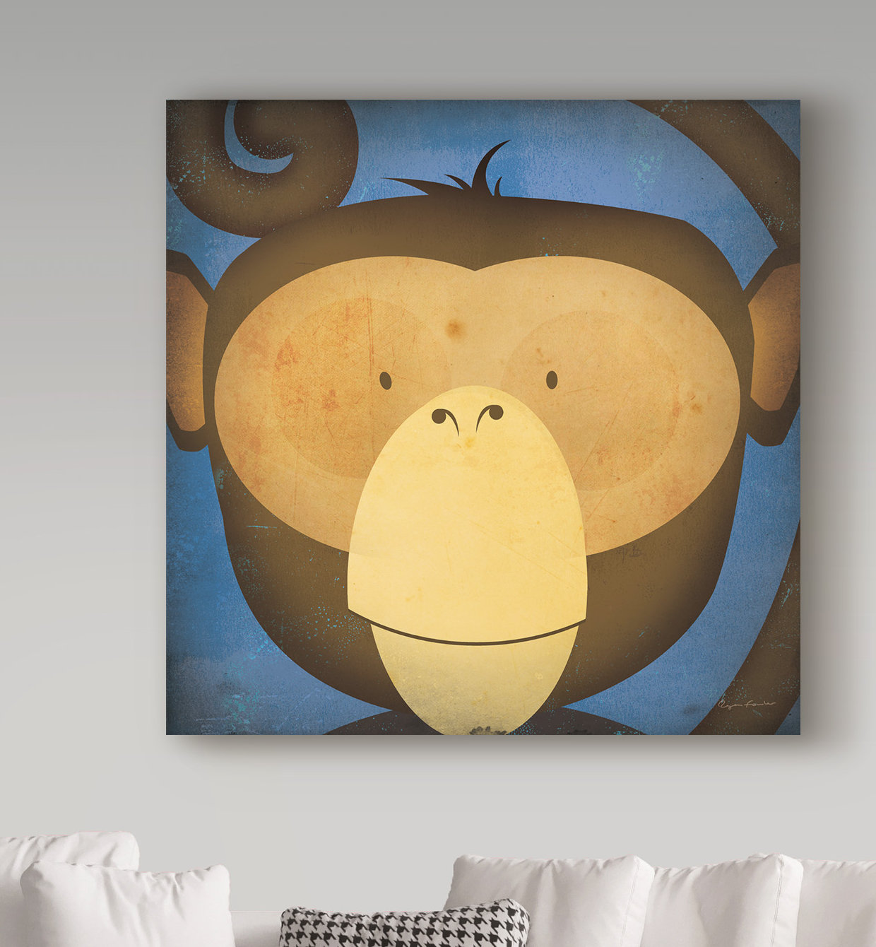 Zoomie Kids 'Monkey Wow' Canvas Art | Wayfair