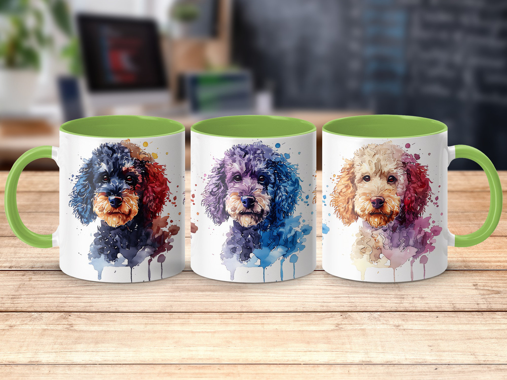 East Urban Home Samoyed Dog Watercolor Design 11oz Coffee Mug | Wayfair ...