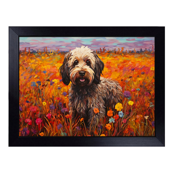 17 Stories Cockapoo Colour FieldLap Tray with Cushion | Wayfair.co.uk