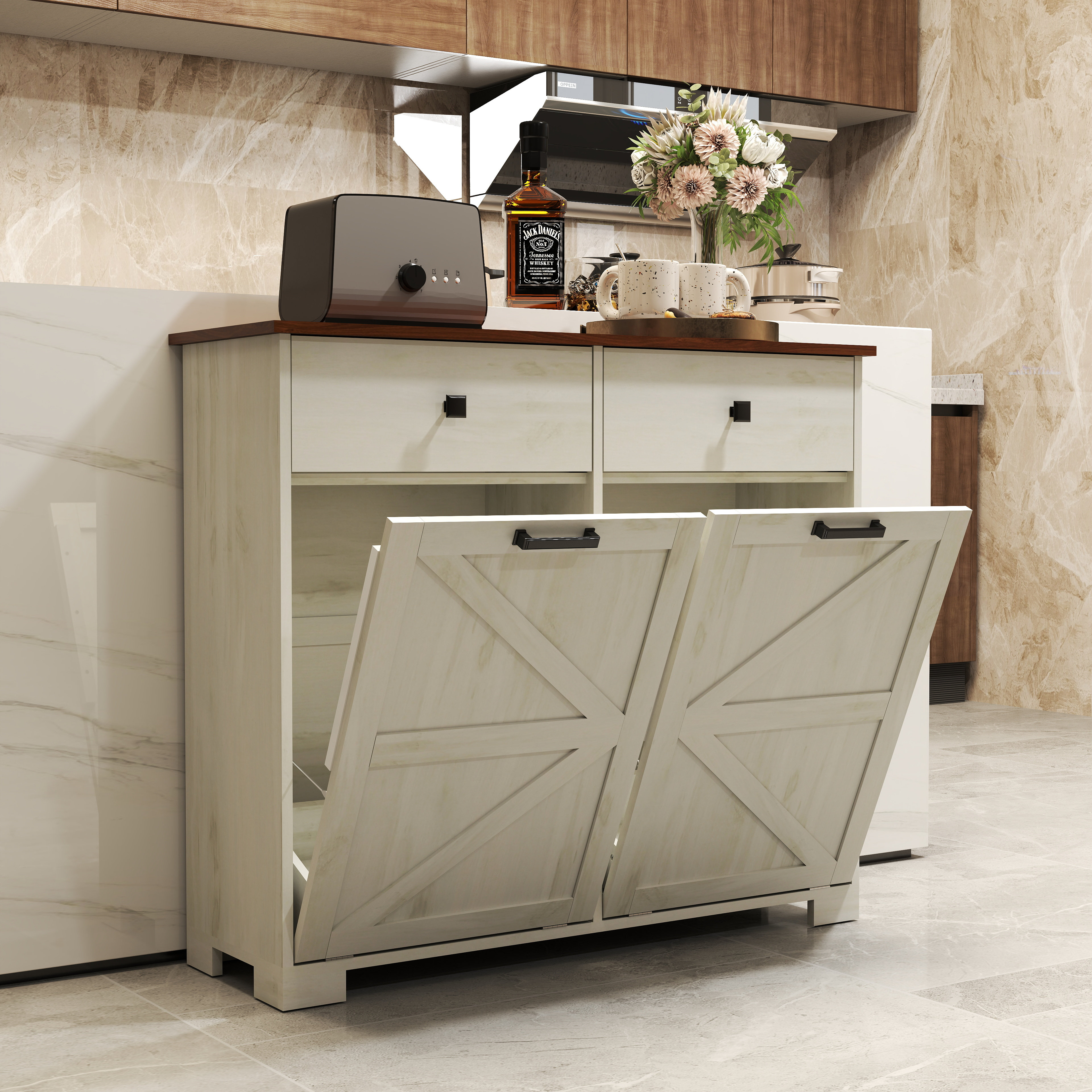 HOLISUN 2557Trashcabinet | Wayfair