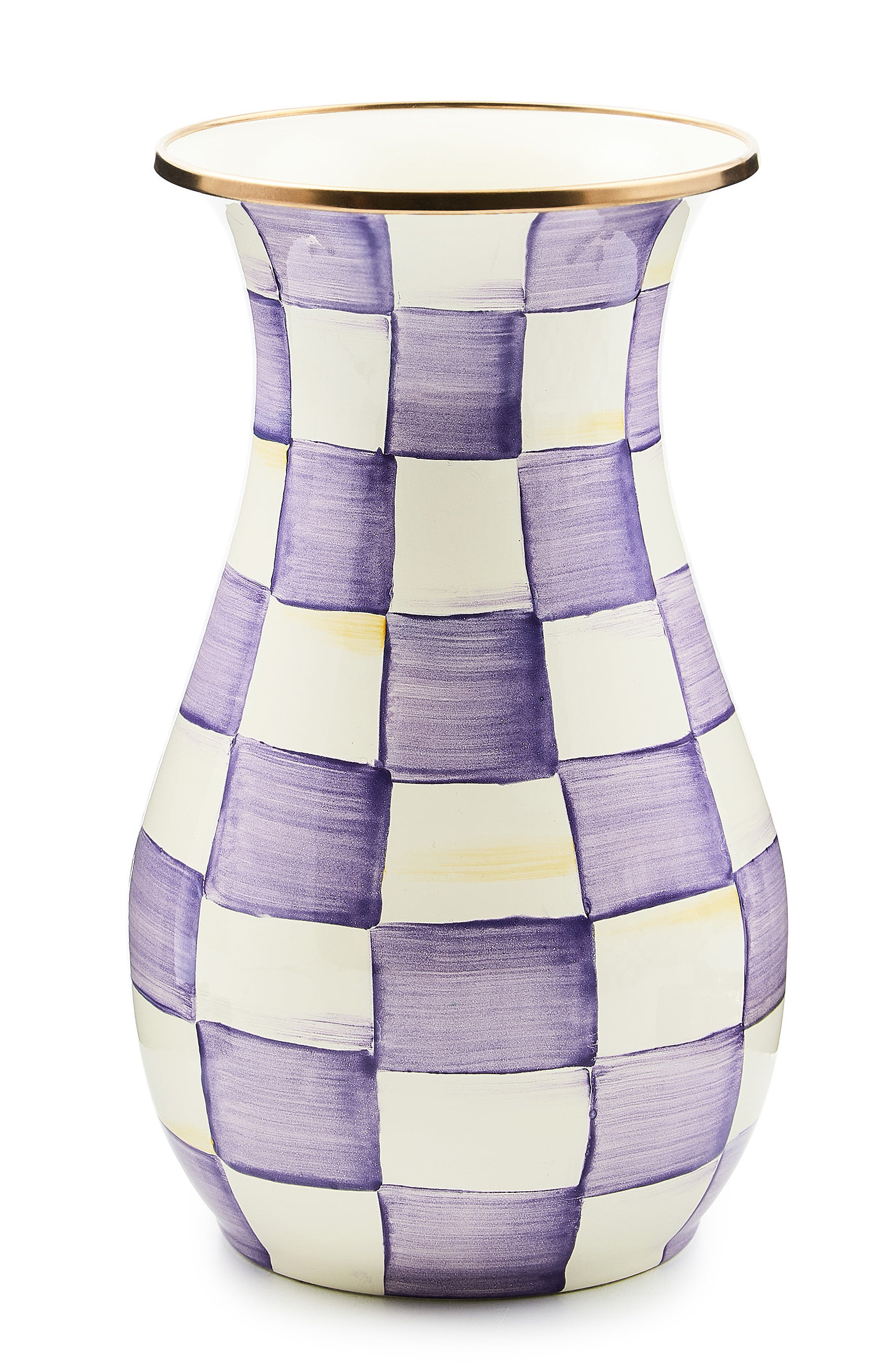 MacKenzie-Childs Violet Check Vase | Perigold