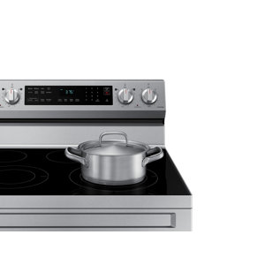 Samsung 6.3 cu. ft. Smart Freestanding Electric Range with No-Preheat ...