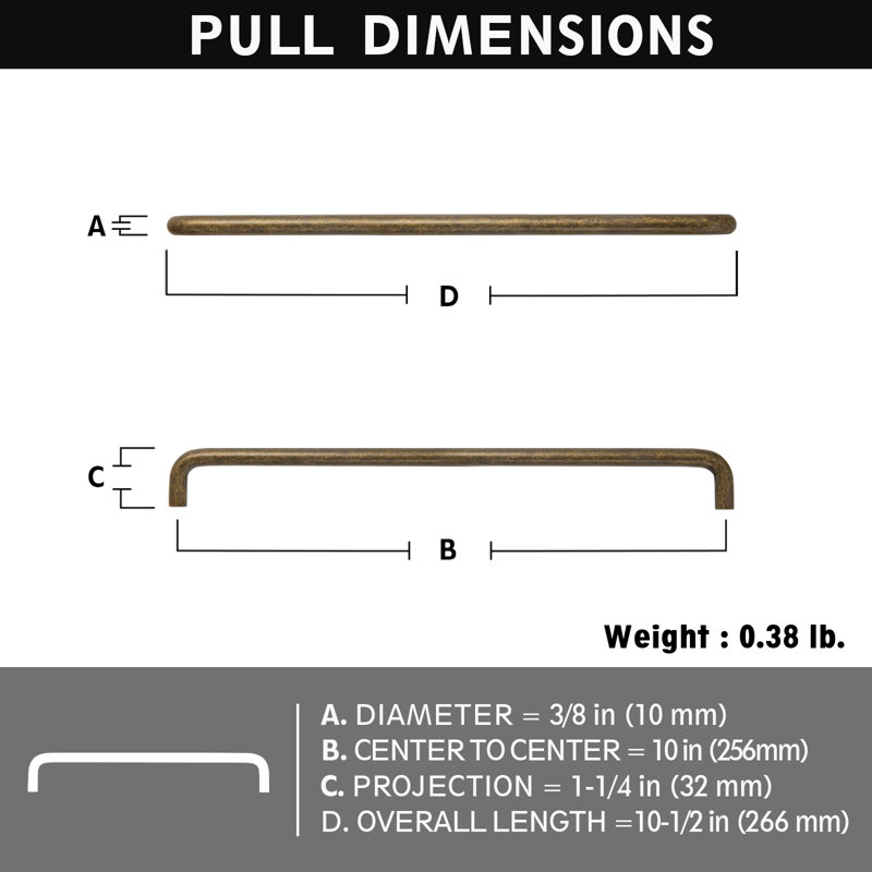 GOO-KI 10.08" Center Bar/Handle pull Multipack | Wayfair
