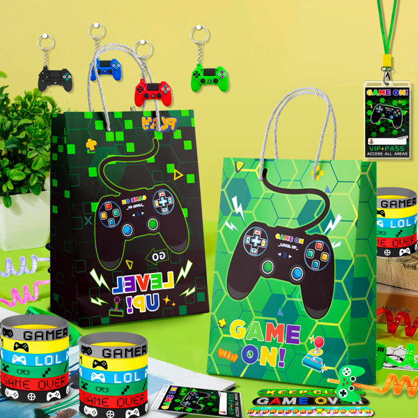 The Party Aisle™ 110 pcs Video Game Party Favors for Kids, Gamer Party ...