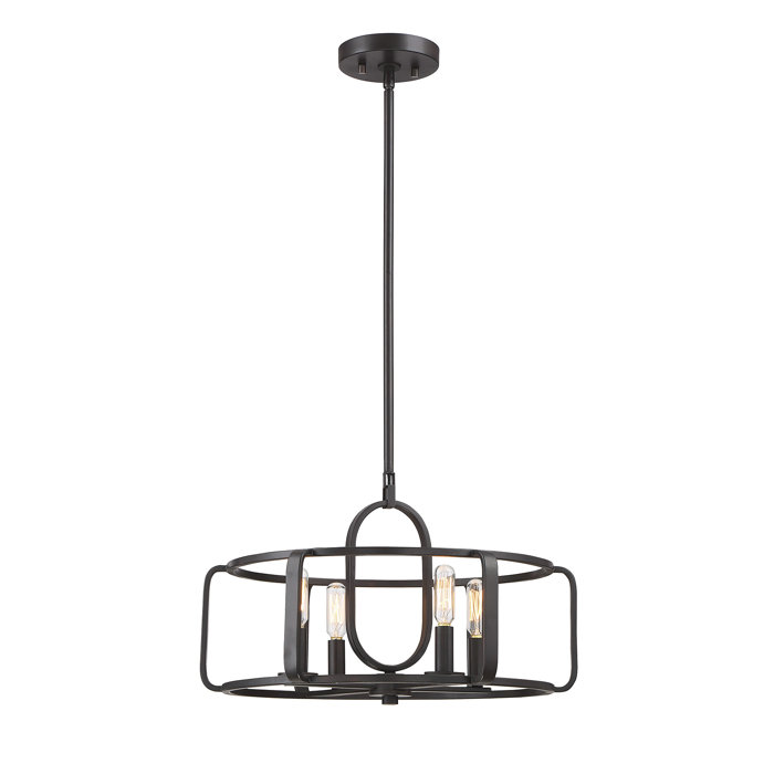Brayden Studio® Gibby 4 - Light Dimmable Geometric Chandelier & Reviews ...