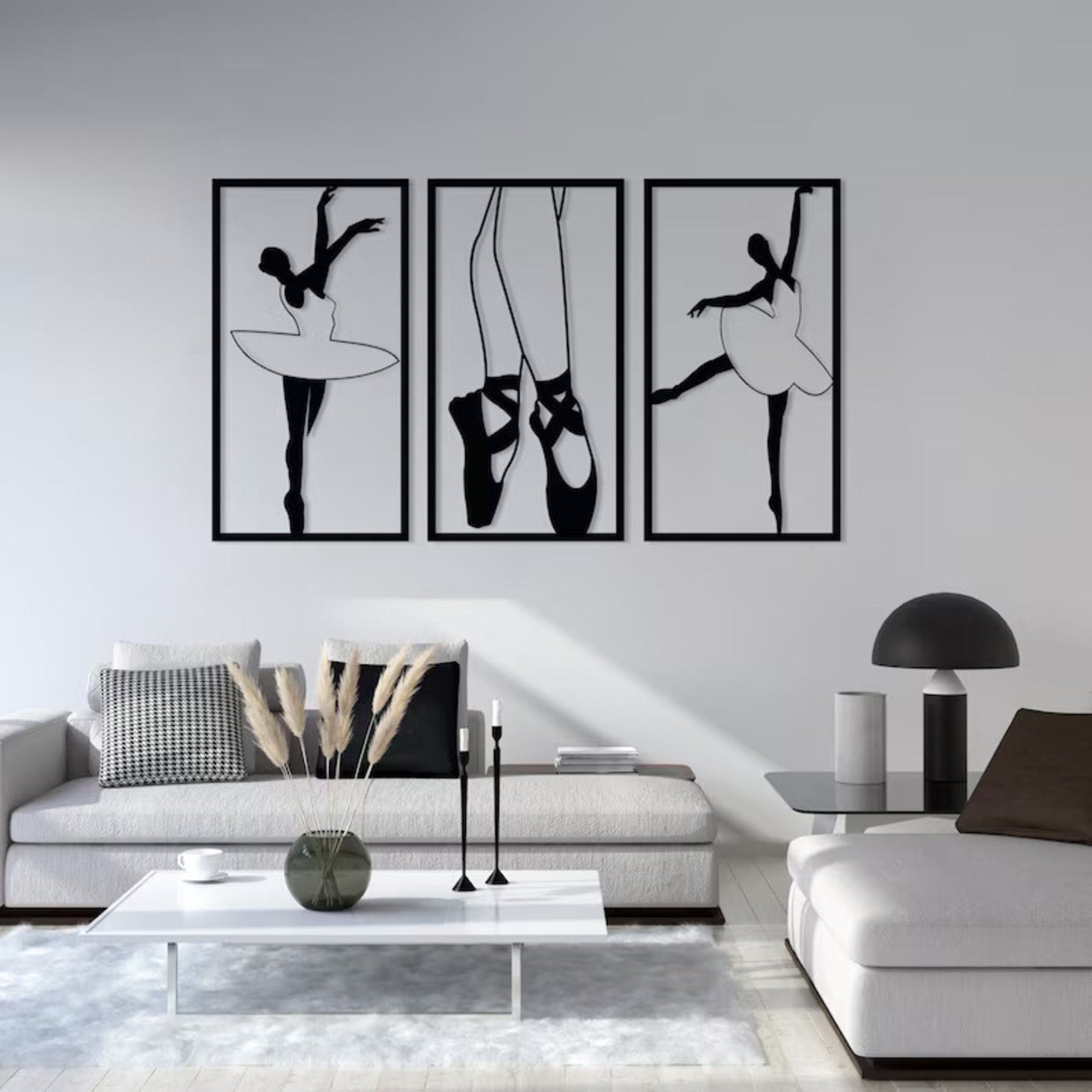 House of Hampton Ballerina Metal Wall Art, Metal Wall Decor, Ballet ...