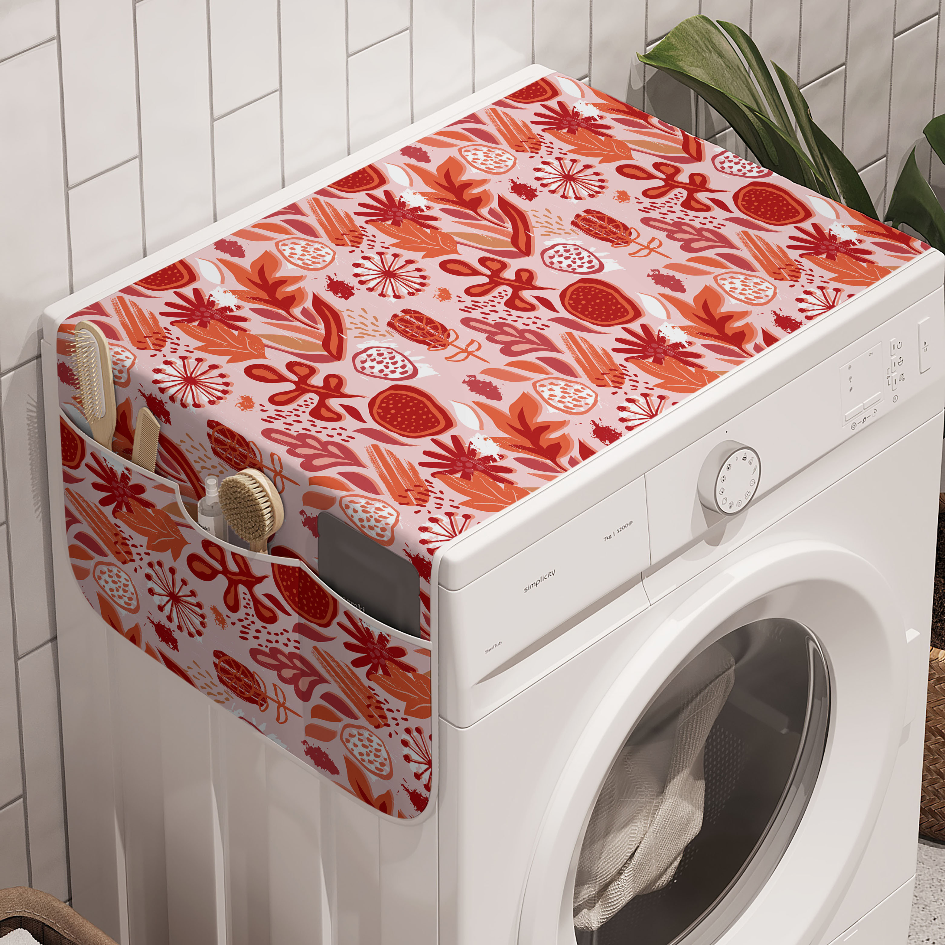 East Urban Home Spring Washing Machine Organizer Pack of 2 47" x 18.5 ...