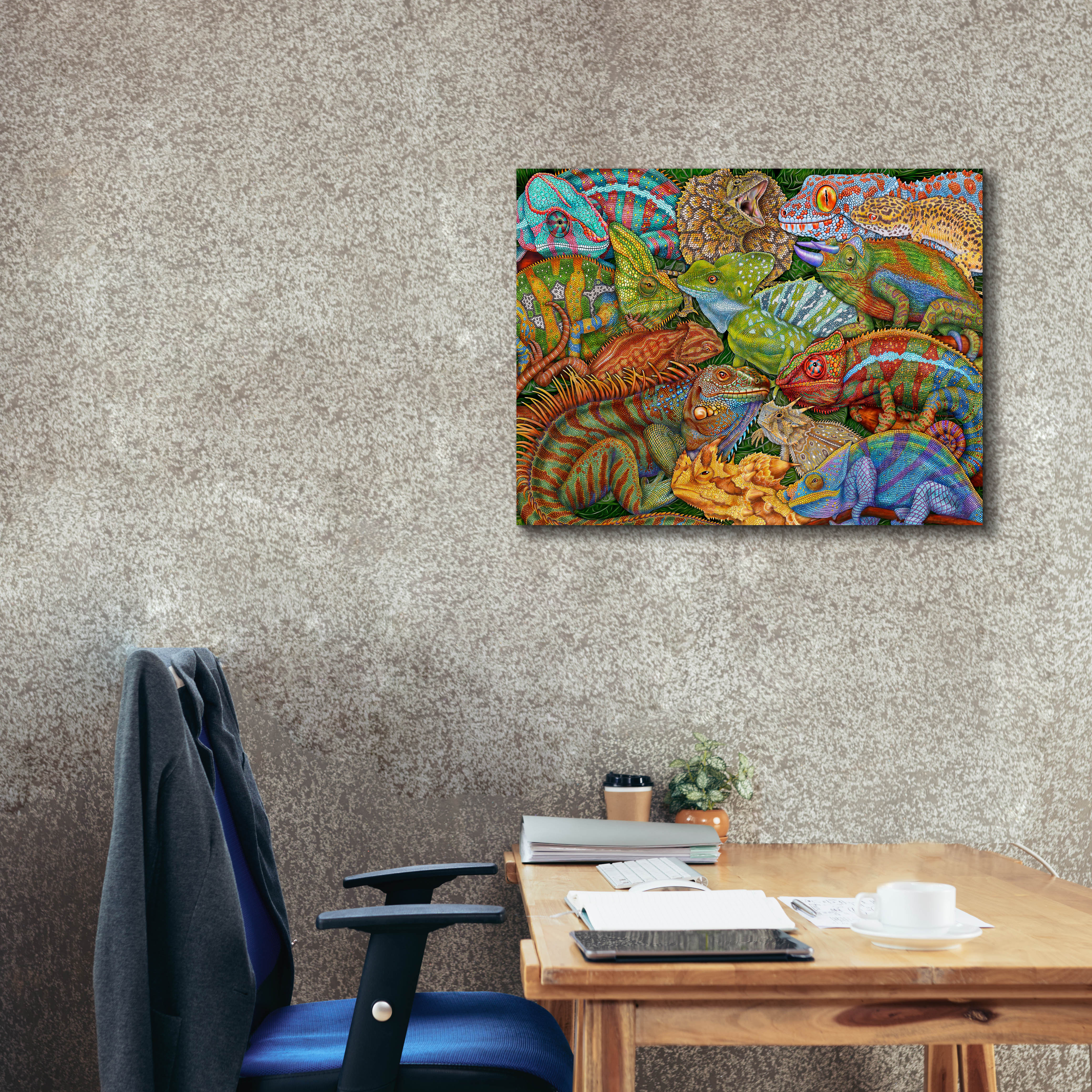 Bungalow Rose 'Reptiles' by Tim Jeffs Canvas Wall Art | Wayfair