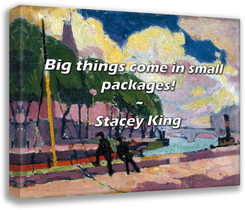 Alcott Hill Stacey King Quote: Big things come in small packages ...