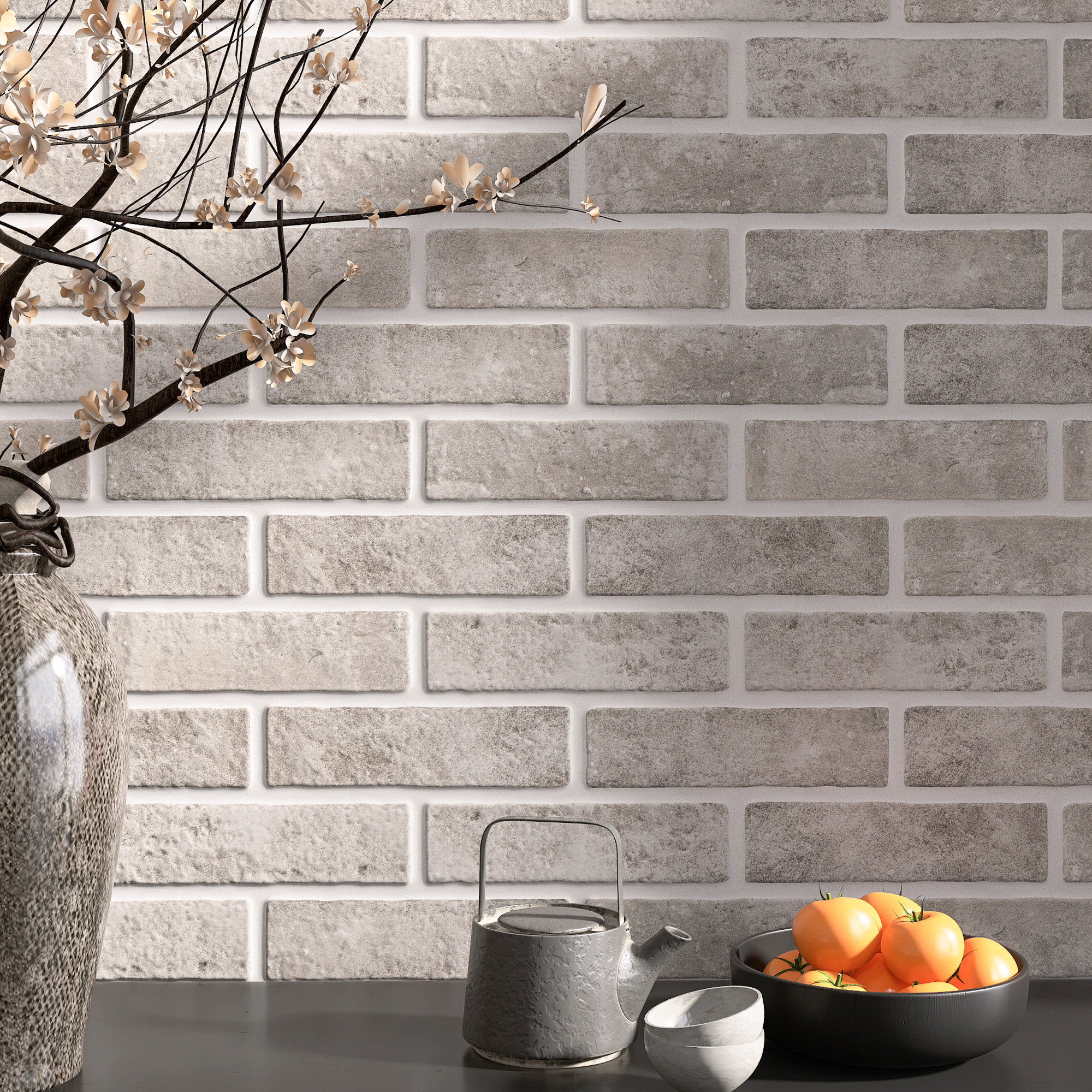 Supreme Tile Jerica Brick 2.95 In. X 11 In. Matte Porcelain Floor And ...