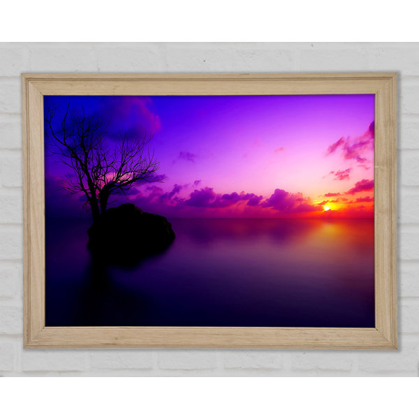 Highland Dunes Sun Set Maldives Framed Print | Wayfair.co.uk