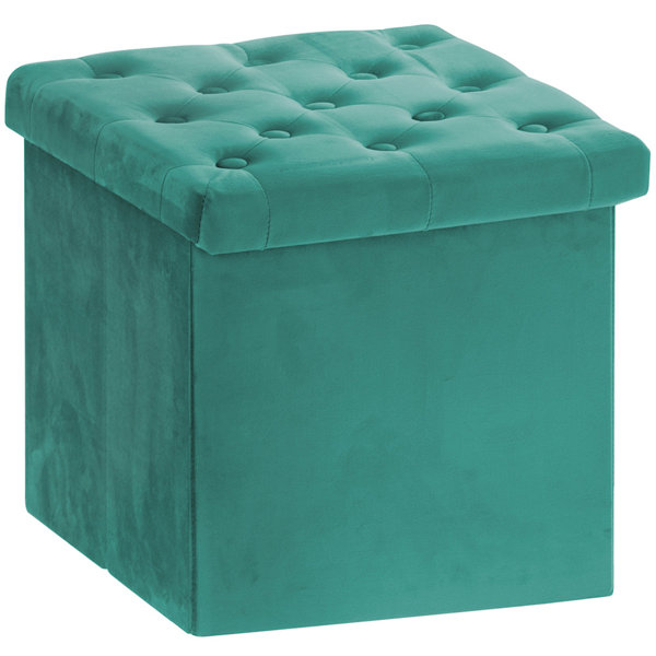 Canora Grey Velvet Folding Storage Box | Wayfair.co.uk