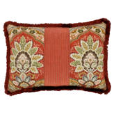 Rose Tree Harrogate Paisley Ruffled 80'' W Window Valance in | Wayfair