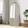 Astoria Grand Arch Wood Full Length Mirror Freestanding Mirror Wall ...