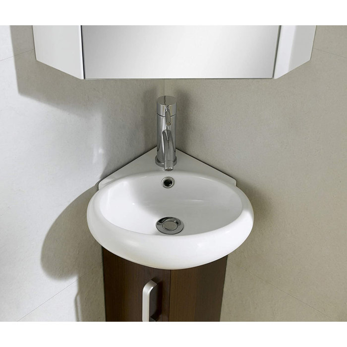 Ebern Designs Jorren Single Bathroom Vanity with Ceramic Top & Reviews ...