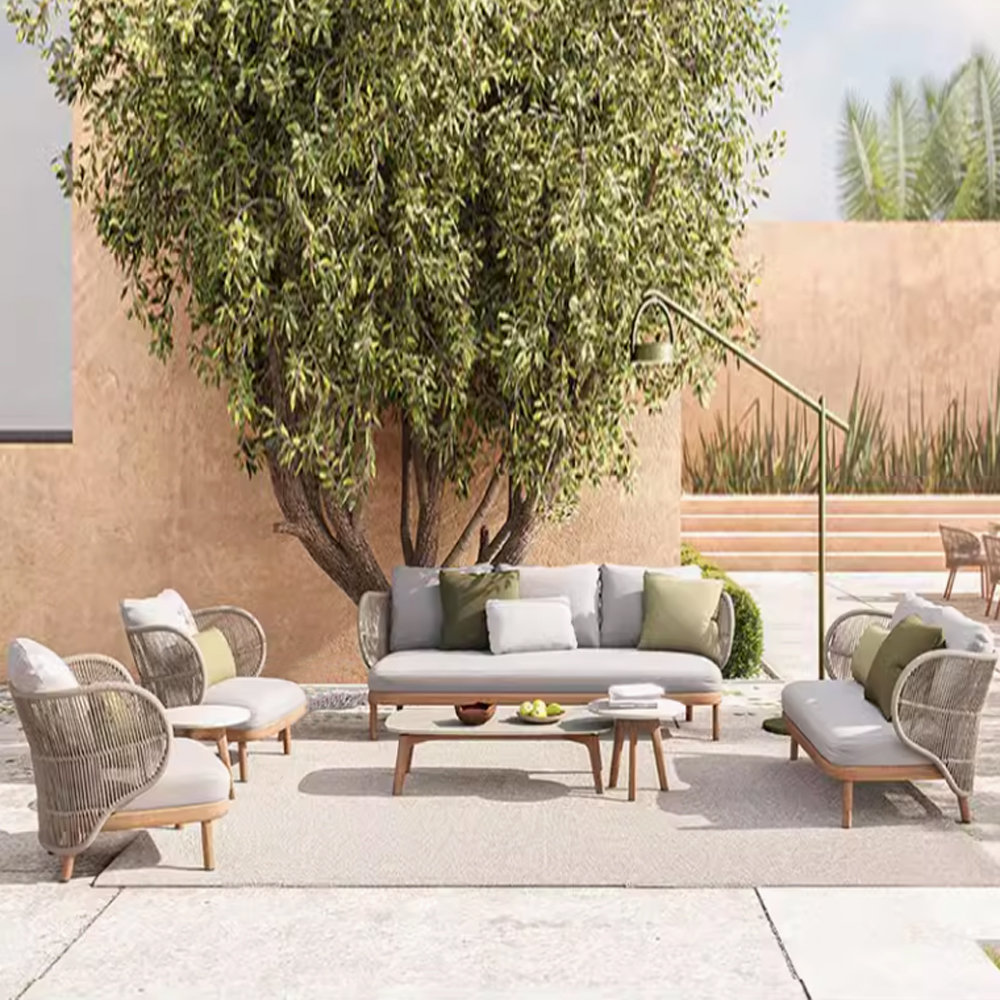 Corrigan Studio® Modern Waterproof Outdoor Sennit Sponge Sofa Sets ...