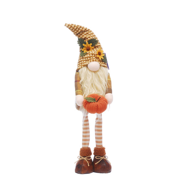 The Seasonal Aisle 56Cm Standing Gonk With Sunflower On Hat | Wayfair.co.uk